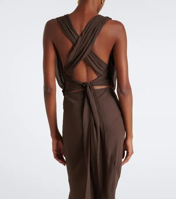DE LA VALI Isolde Draped Goergette Top