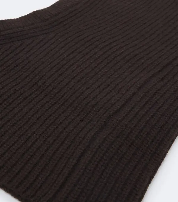 THE FRANKIE SHOP Corin Wool And Cashmere Balaclava - Brown