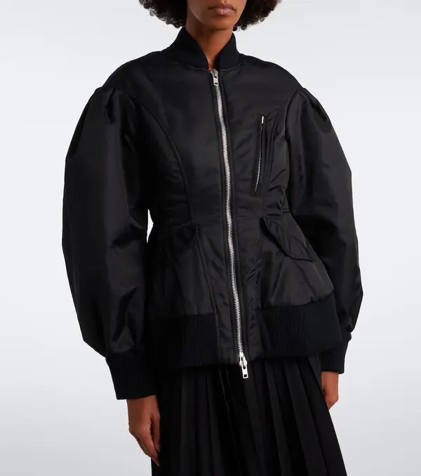 Simone Rocha Padded Satin Bomber Jacket