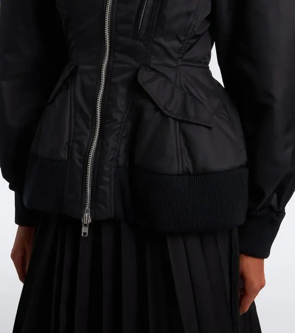 Simone Rocha Padded Satin Bomber Jacket