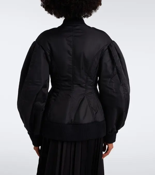 Simone Rocha Padded Satin Bomber Jacket