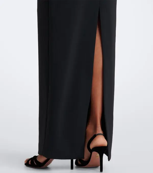 Retrofete Daufine Scarf-detail Open-back Gown