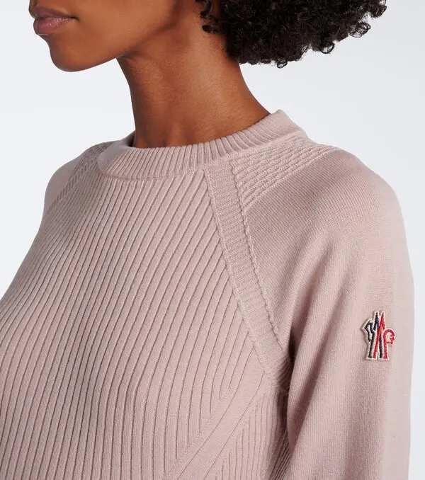 Moncler Ribbed-knit Wool-blend Sweater