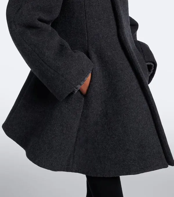 Bottega Veneta Pleated Wool-blend Coat
