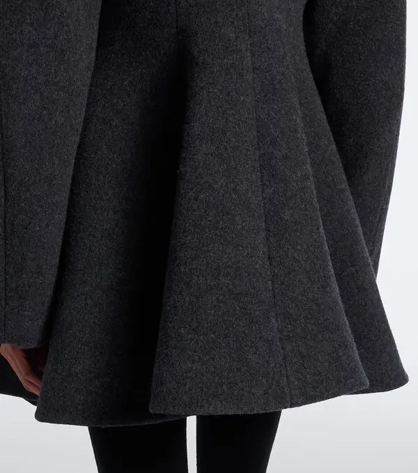 Bottega Veneta Pleated Wool-blend Coat