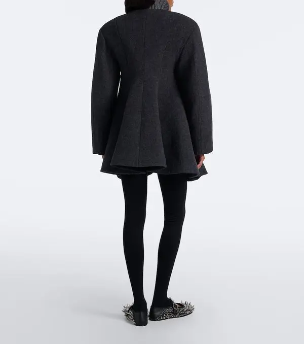 Bottega Veneta Pleated Wool-blend Coat