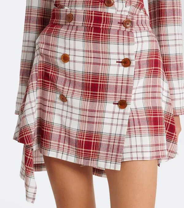 VIVIENNE WESTWOOD Marta Tartan Crêpe Miniskirt