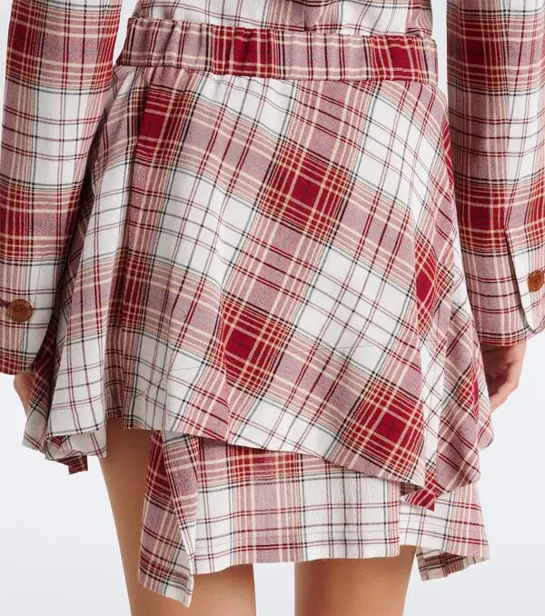 VIVIENNE WESTWOOD Marta Tartan Crêpe Miniskirt