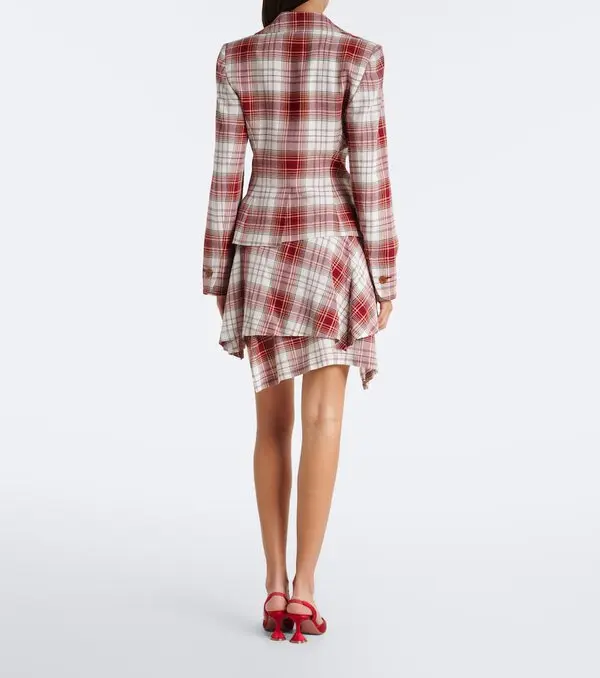 VIVIENNE WESTWOOD Marta Tartan Crêpe Miniskirt