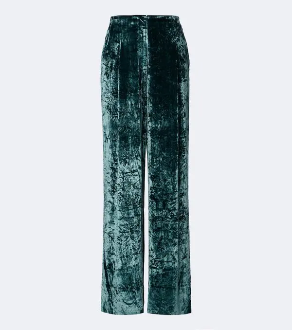 Ulla Johnson Elan Velvet Wide-leg Pants