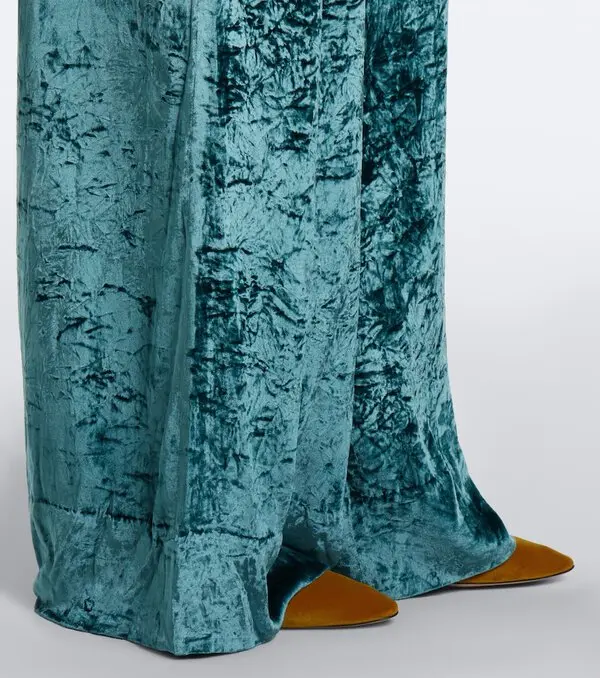 Ulla Johnson Elan Velvet Wide-leg Pants