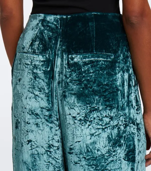 Ulla Johnson Elan Velvet Wide-leg Pants