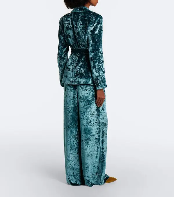 Ulla Johnson Elan Velvet Wide-leg Pants