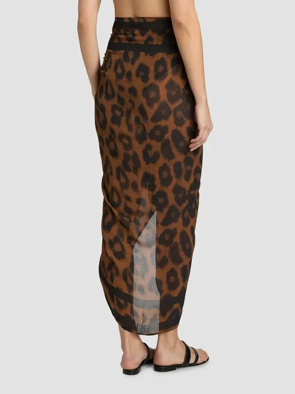 Beach Riot Sunny Leopard-print Sarong