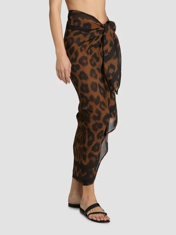 Beach Riot Sunny Leopard-print Sarong