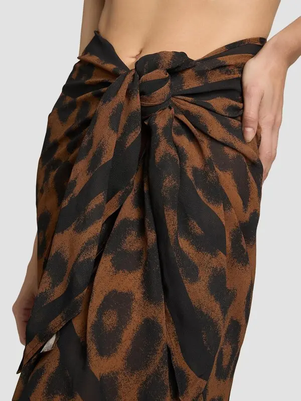 Beach Riot Sunny Leopard-print Sarong