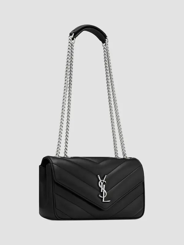 Saint Laurent Loulou Small Shoulder Bag In Matelassé Lambskin