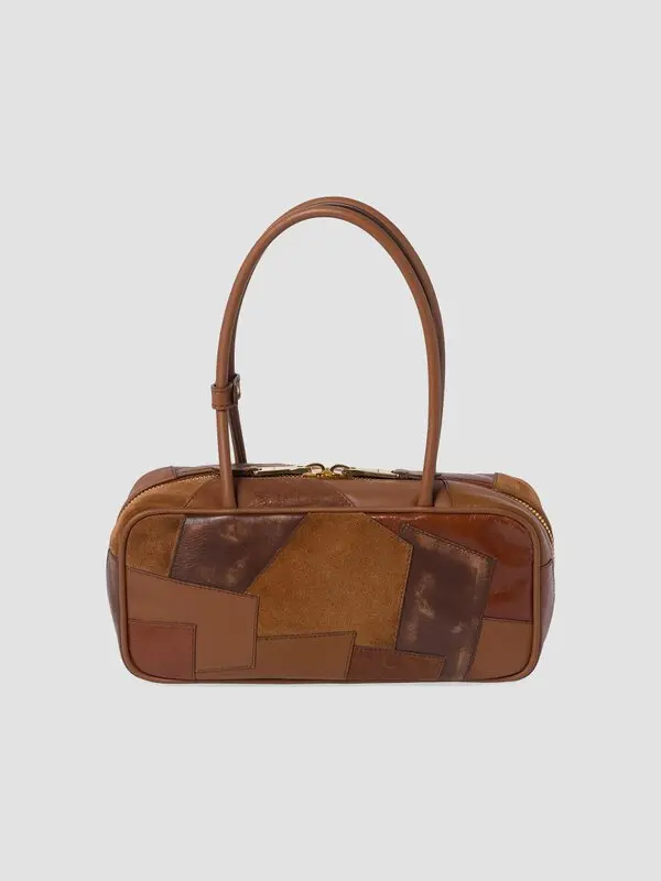 Miu Miu Beau Leather Patchwork Top Handle Bag