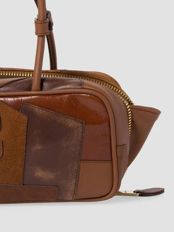 Miu Miu Beau Leather Patchwork Top Handle Bag