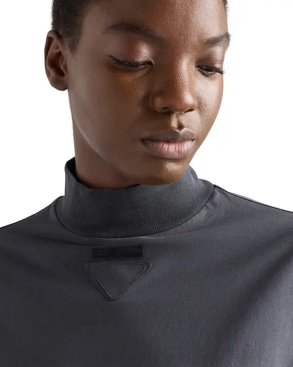 Prada Long-sleeved Cotton Jersey T-shirt