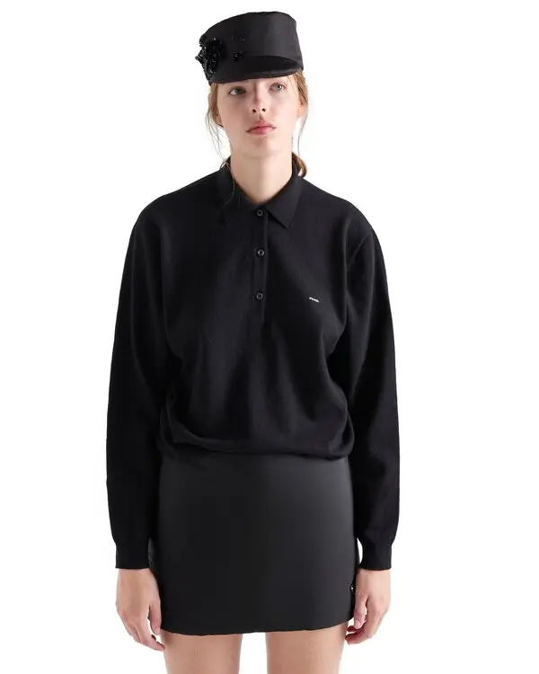 Prada Wool Polo Sweater