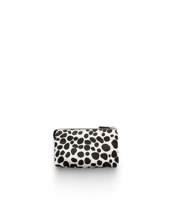 Prada Printed Calf Hair Zipper Pouch