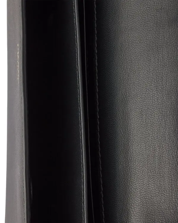 Prada Saffiano Leather Wallet With Shoulder Strap