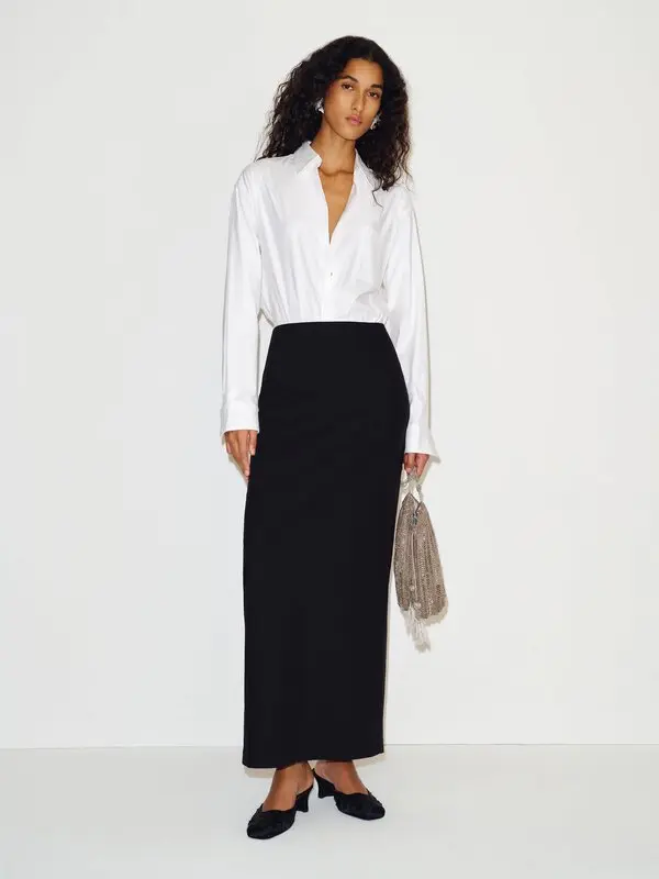 REFORMATION Carolyn Skirt - Black