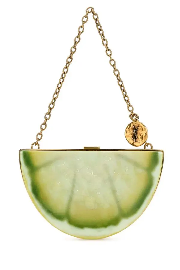 Saint Laurent Resin Mini Limone Clutch - Multicolor