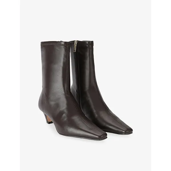 Steve Madden Kim Heeled Faux-leather Ankle Boots