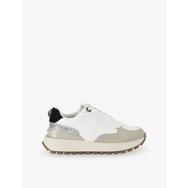 Kurt Geiger Metro Faux-leather Trainers - White/oth