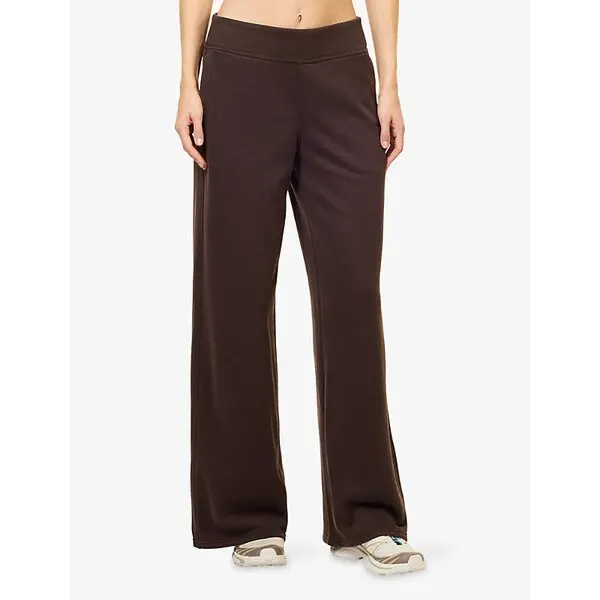 Vuori Sedona Wide-leg Cotton-blend Jogging Bottoms - French Roast
