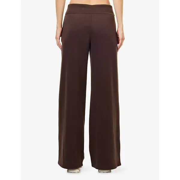 Vuori Sedona Wide-leg Cotton-blend Jogging Bottoms - French Roast