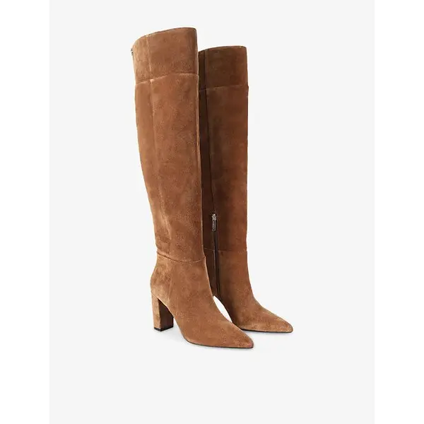 Carvela Civita Heeled Suede Over-the-knee Boots
