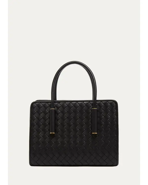Bottega Veneta Barbara Baby Leather Top Handle Bag