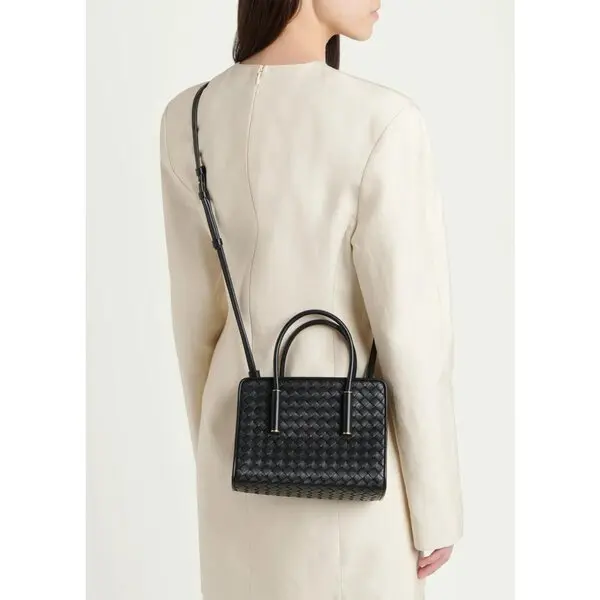 Bottega Veneta Barbara Baby Leather Top Handle Bag