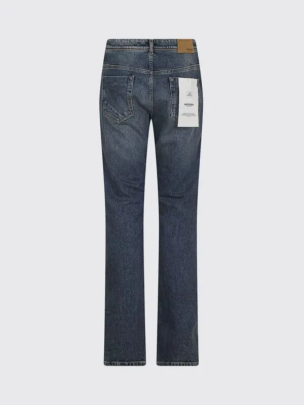 Incotex Straight Leg Five-pocket Denim Jeans With A Mid-rise Waist
