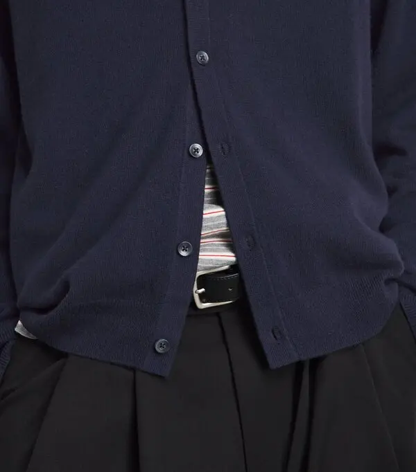 7 For All Mankind Cashmere Long-sleeve Polo Shirt