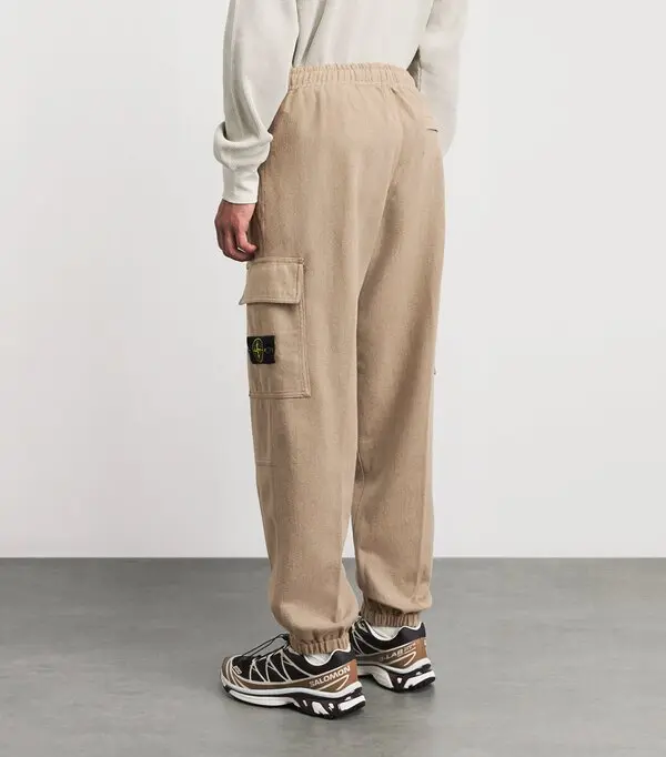 Stone Island Virgin Wool-blend Cargo Sweatpants