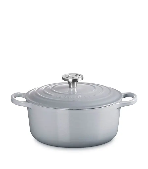 LE CREUSET Cast Iron Round Casserole Dish - Blue