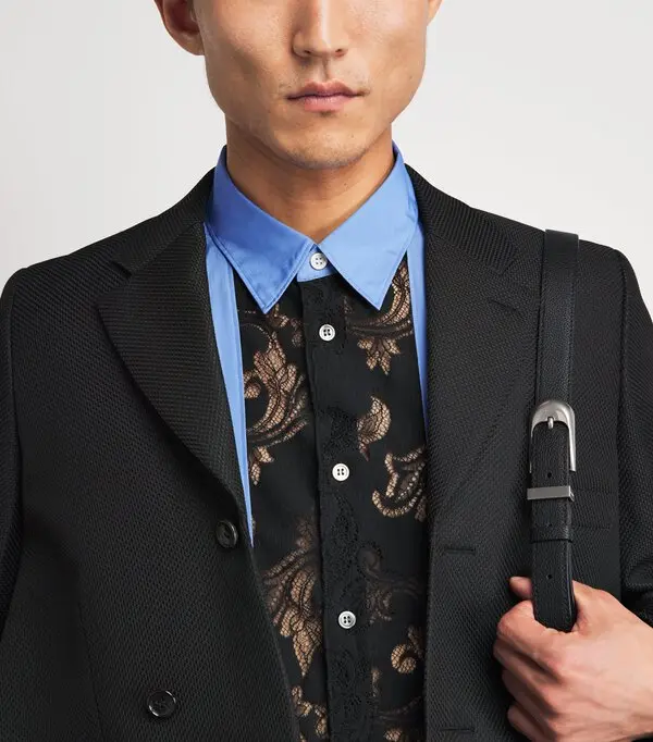 Comme Des Garçons Wool Asymmetrical Blazer