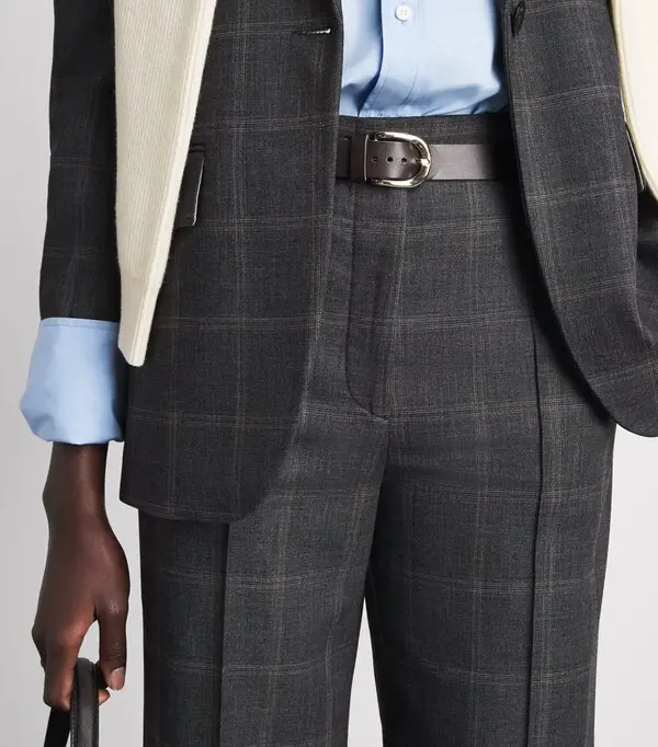 Sandro Check Trousers