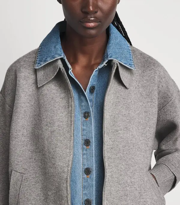 Sandro Layered Zip-up Hoodie