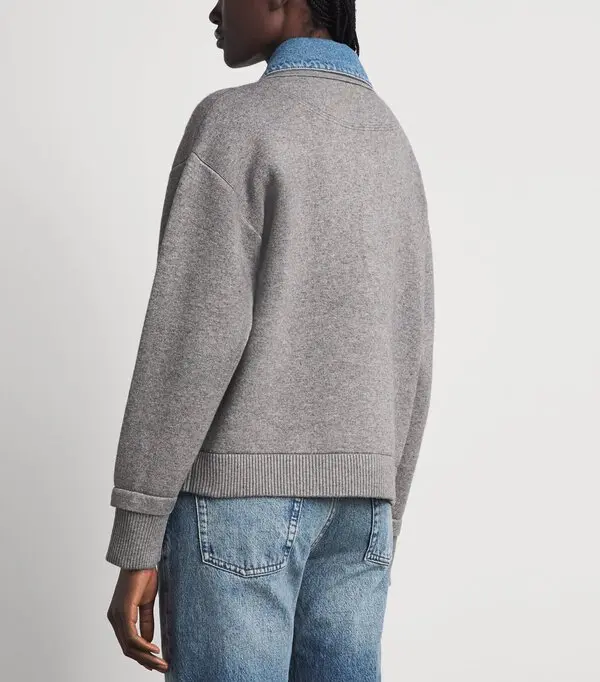 Sandro Layered Zip-up Hoodie