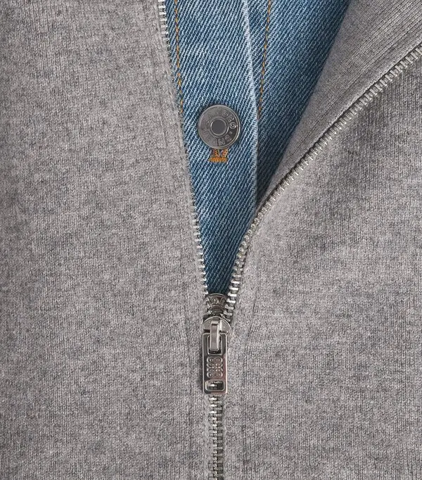 Sandro Layered Zip-up Hoodie