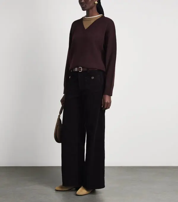 Sandro Wool-cashmere Layered Sweater