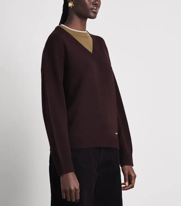 Sandro Wool-cashmere Layered Sweater