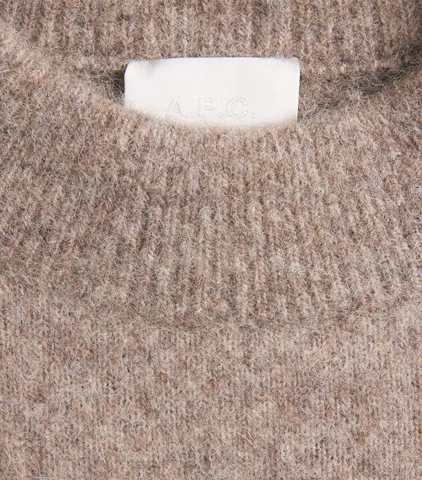 A.p.c. Mélange Relaxed Sweater - Brown