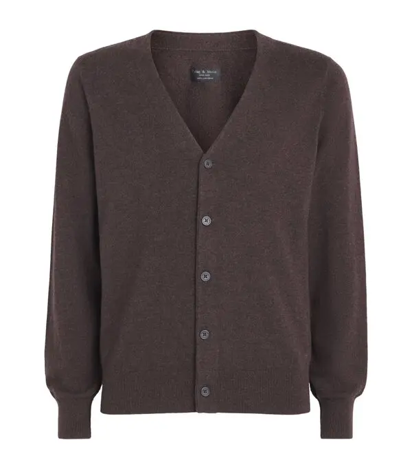 Rag & Bone Cashmere Vernon V-neck Cardigan - Brown