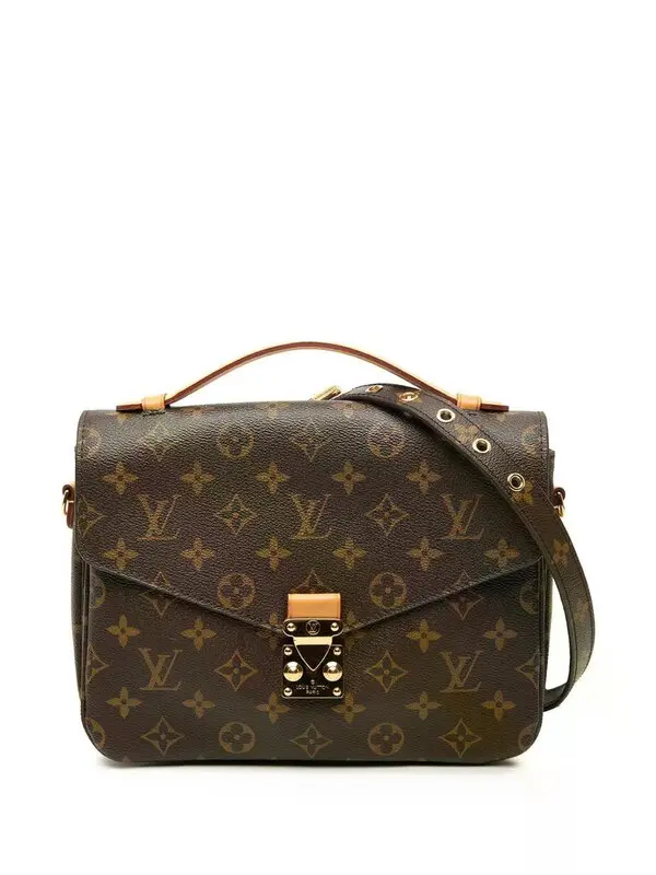 LOUIS VUITTON 2016 Monogram Pochette Metis Satchel - Brown
